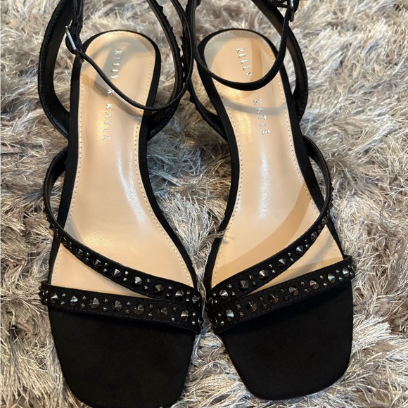Kelly & Katie | Shoes | Kelly Katie Black Embellished Sandals | Poshmark